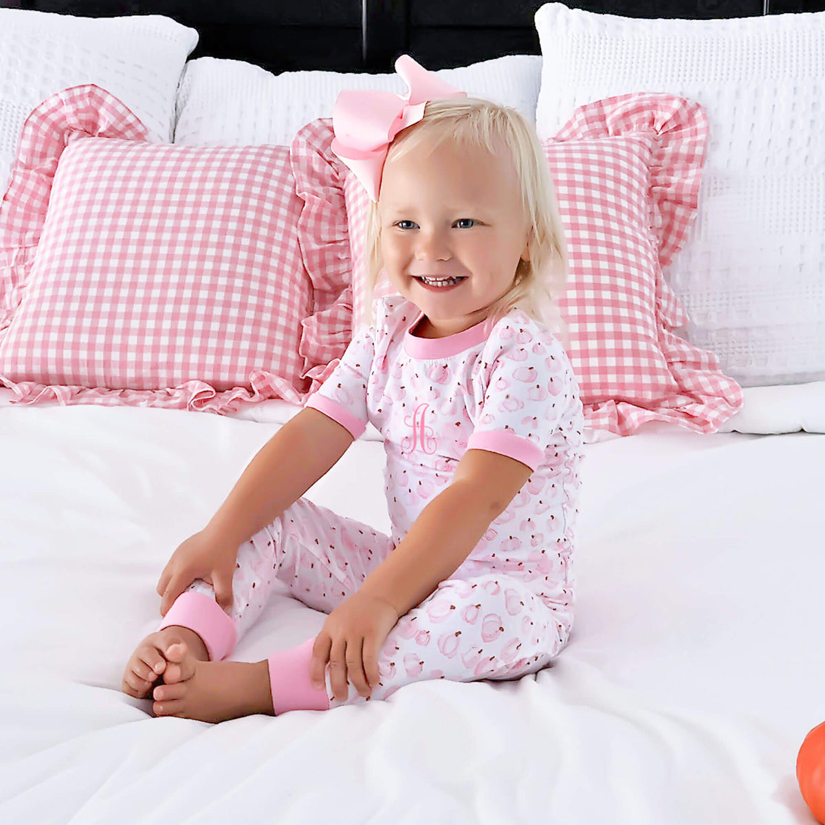Little Pumpkin Pink Print Pajamas – Classic Whimsy