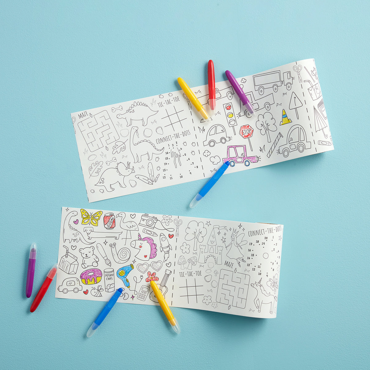 Color-Me Activity Roll Crayon Set – Classic Whimsy