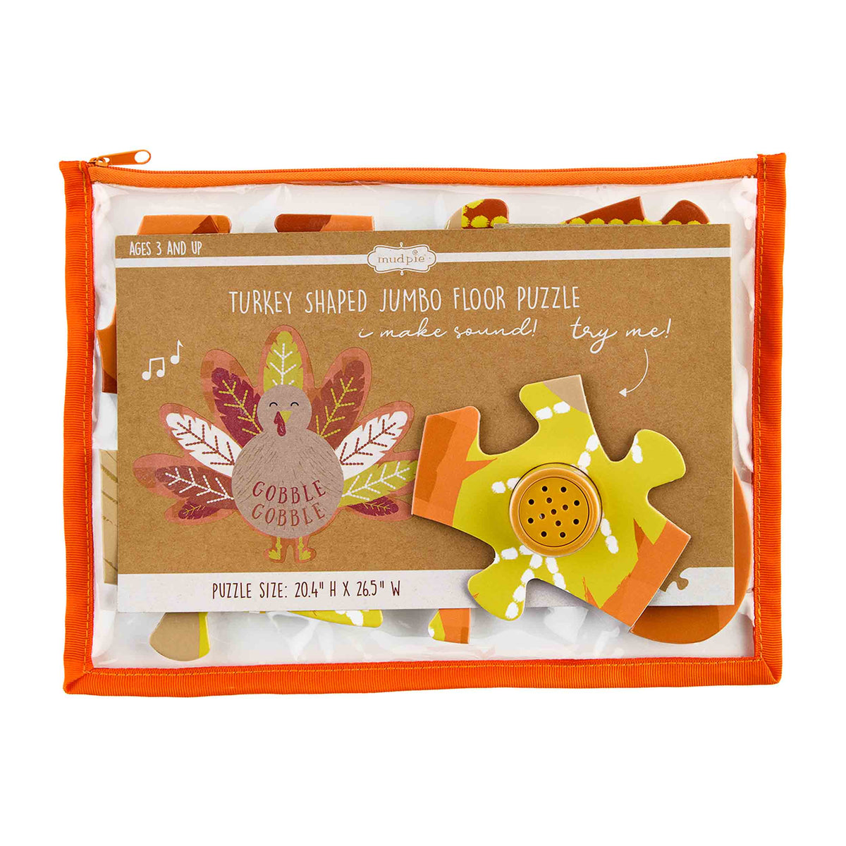 Musical Turkey Floor Puzzle – Classic Whimsy