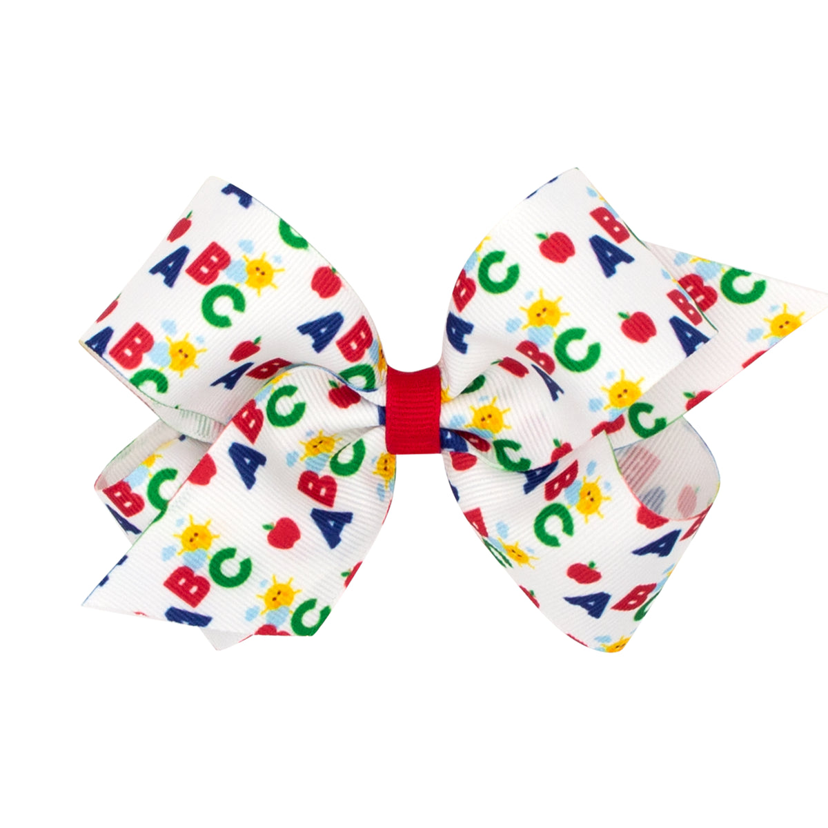 ABC Back to School Grosgrain Hair Bow – Classic Whimsy