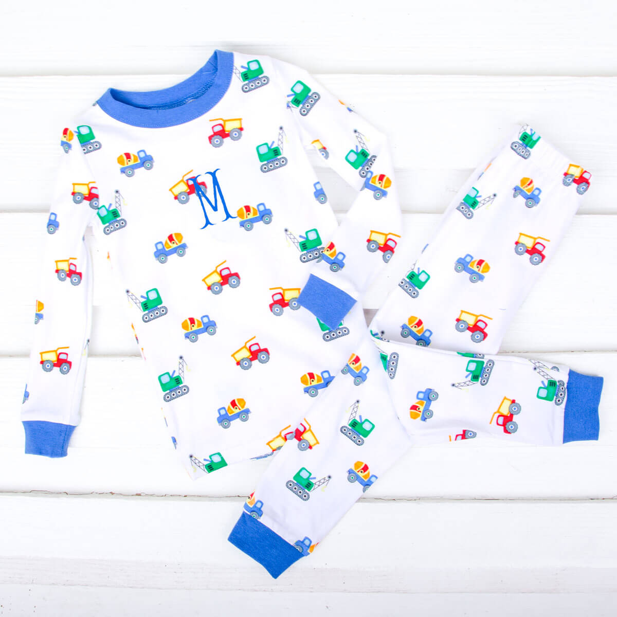 Construction Truck Pajamas – Classic Whimsy