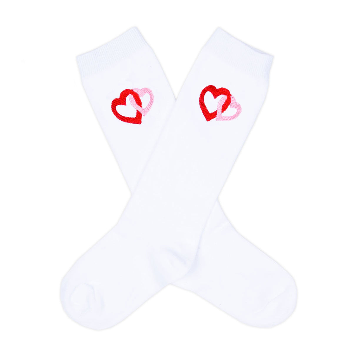 Heart Embroidered Knee High Socks – Classic Whimsy