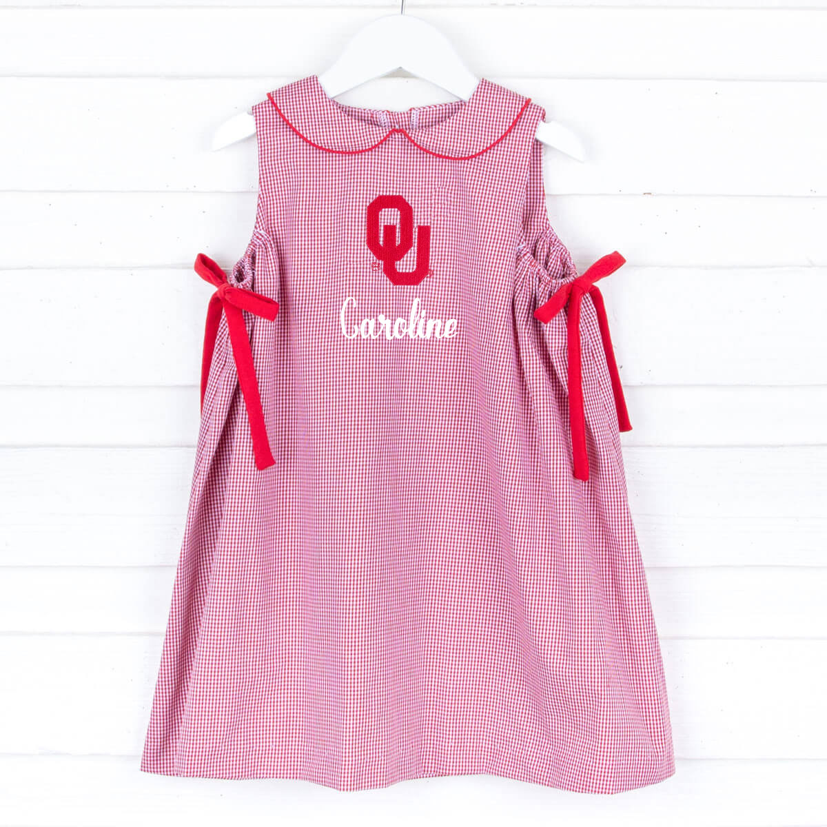 Oklahoma Embroidered Red Dress – Classic Whimsy