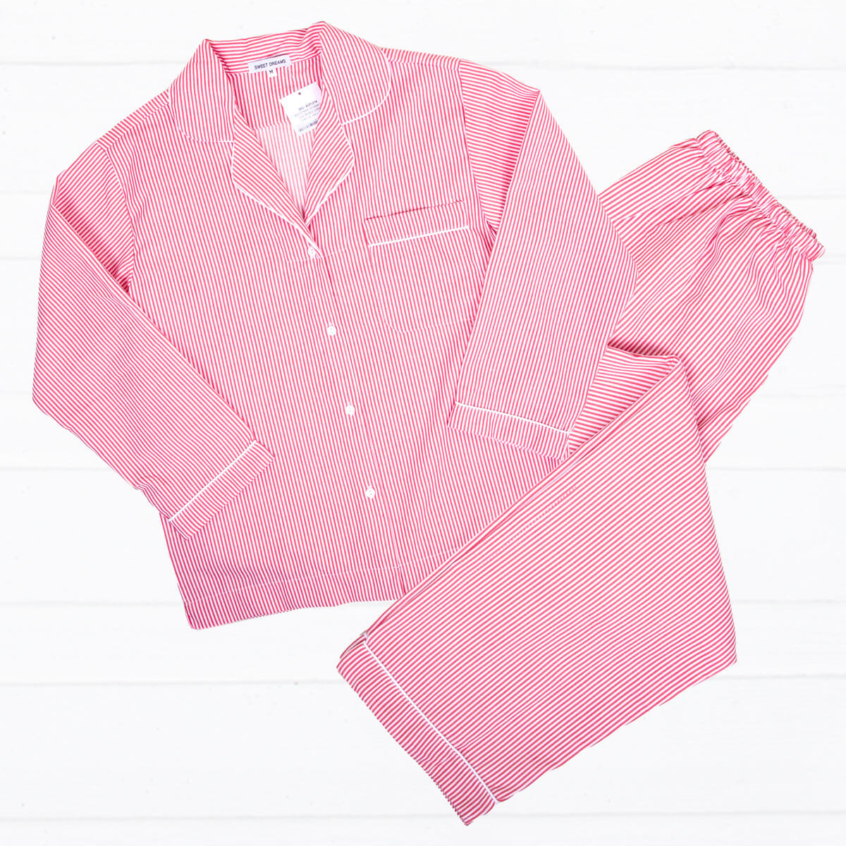 Red Stripe Women's PJ Set - Matching Family Christmas Pajamas – Classic ...
