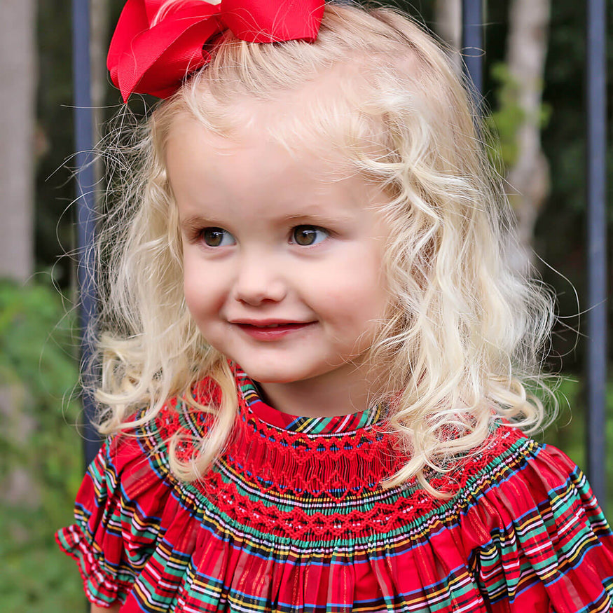 Matching Sibling Smocked Christmas Outfits | Smocked Auctions – Classic ...