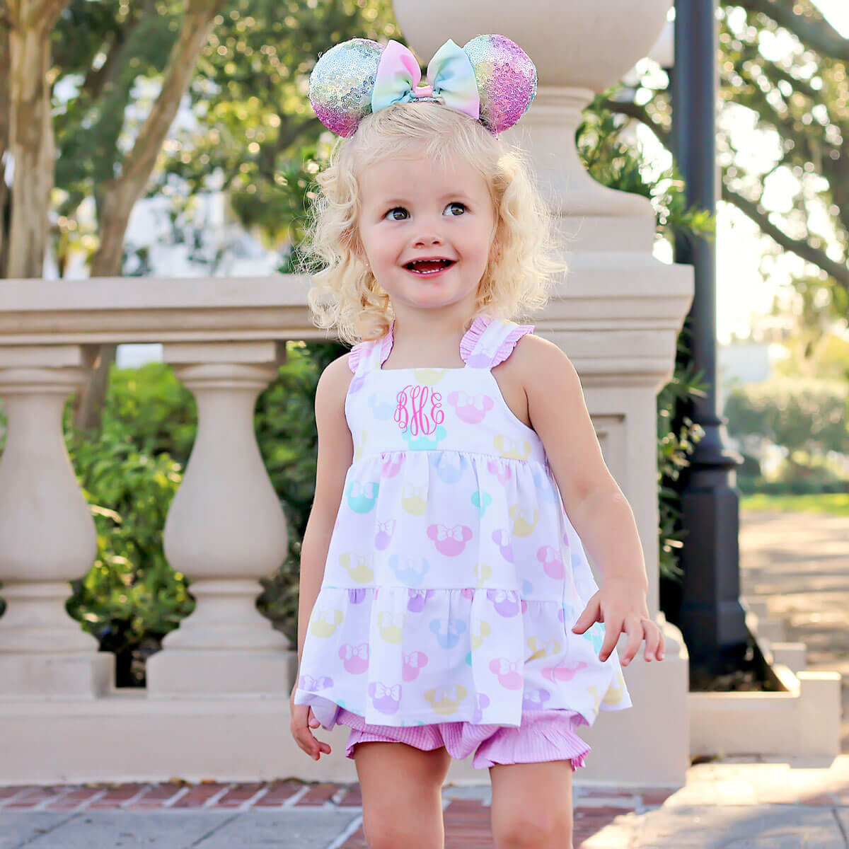 Pastel Mouse Ears Callie Bloomer Set – Classic Whimsy