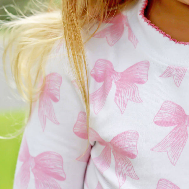 Pink Bow Pajamas – Classic Whimsy