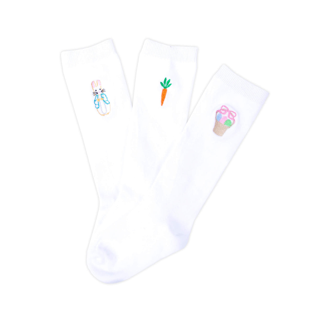 Easter Embroidered Knee High Socks – Classic Whimsy