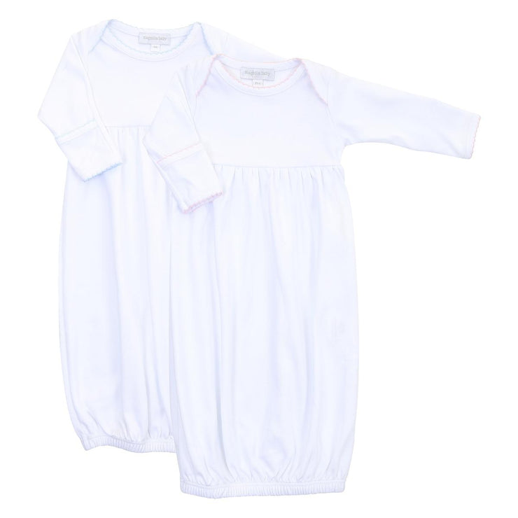 White Essentials Baby Gown – Classic Whimsy