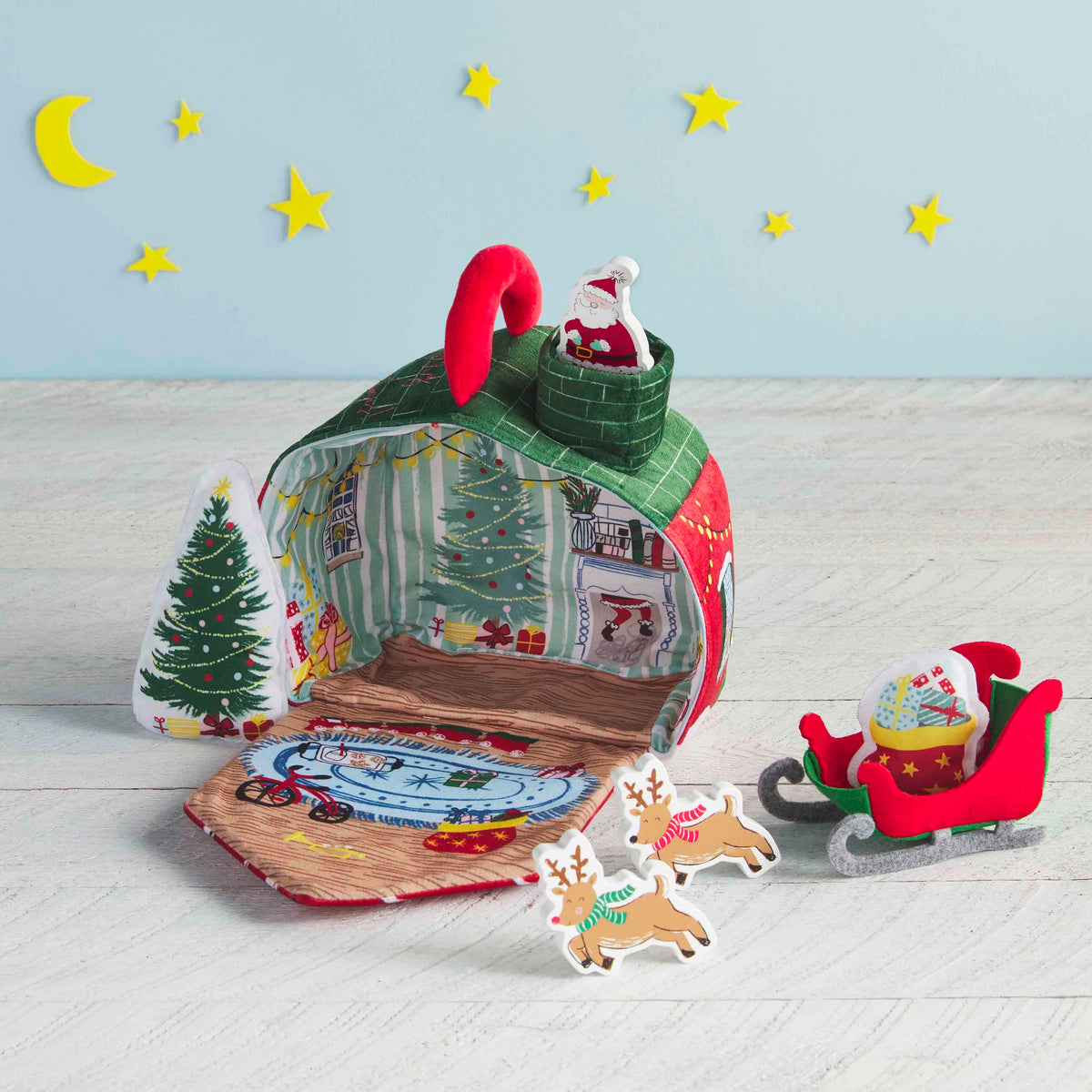 Christmas House Plush Set – Classic Whimsy